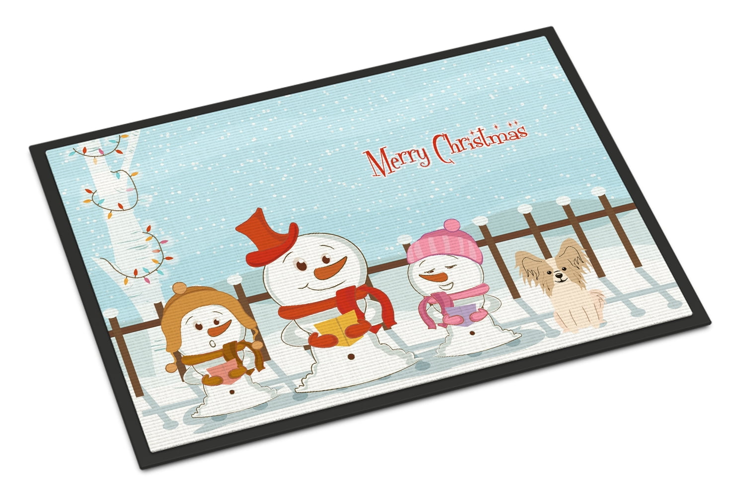 Carolines Treasures Merry Christmas Carolers Papillon Sable White Door ...
