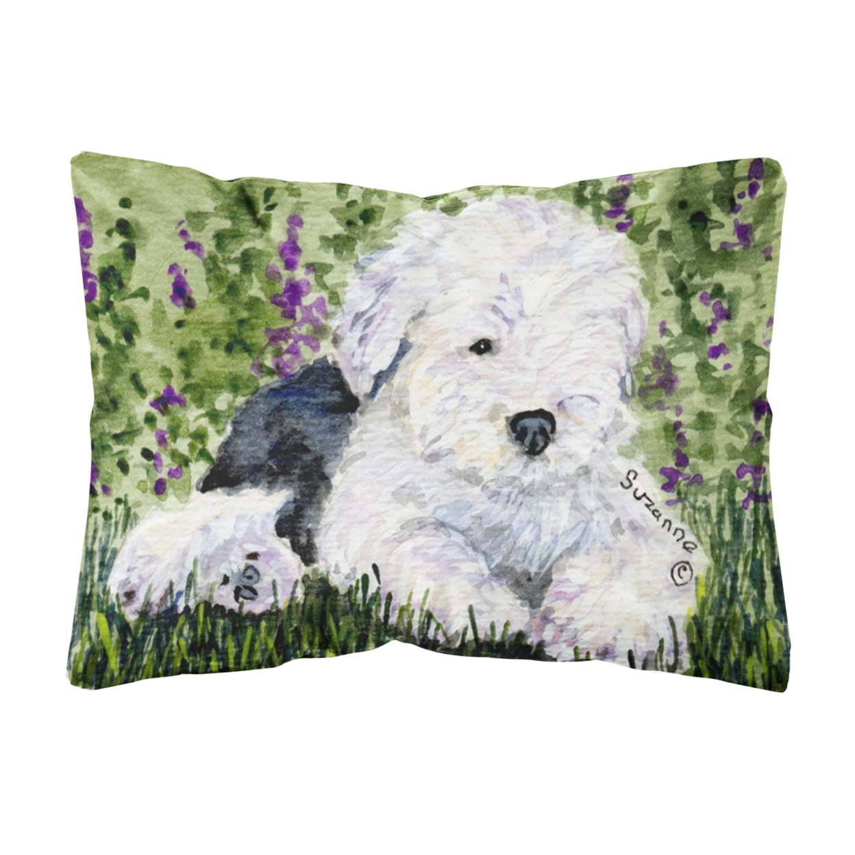 Carolines Treasures Old English Sheepdog Decorative Canvas Fabric ...