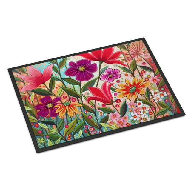 Carolines Treasures PPD3015JMAT Fanciful Flowers Door Mat Indoor Rug or ...