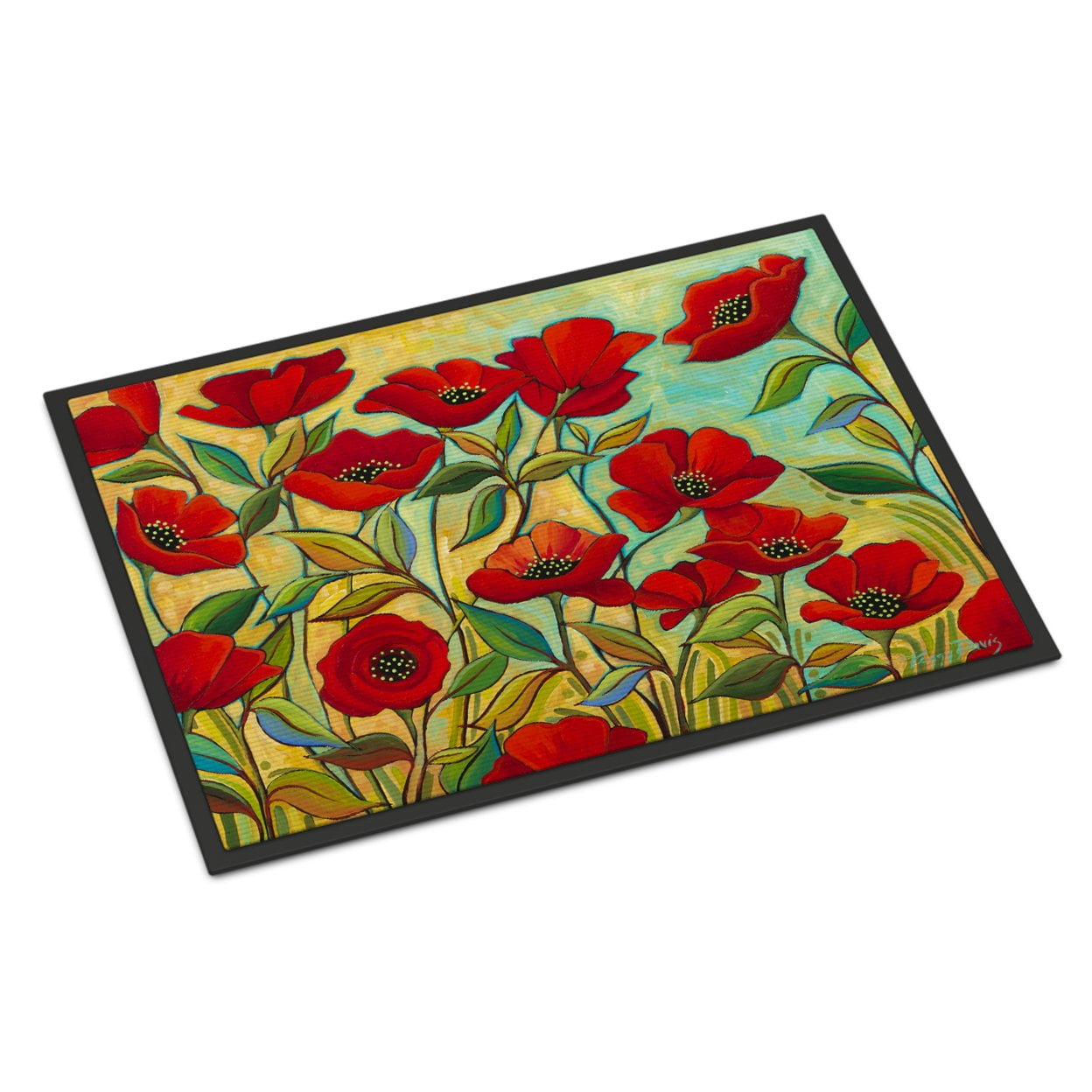 Carolines Treasures PPD3020JMAT Poppy Garden Flowers Door Mat Indoor ...