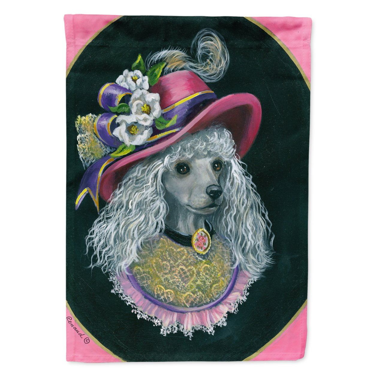 Carolines Treasures PPP3148CHF Poodle Lady Alexandria Flag Canvas House ...