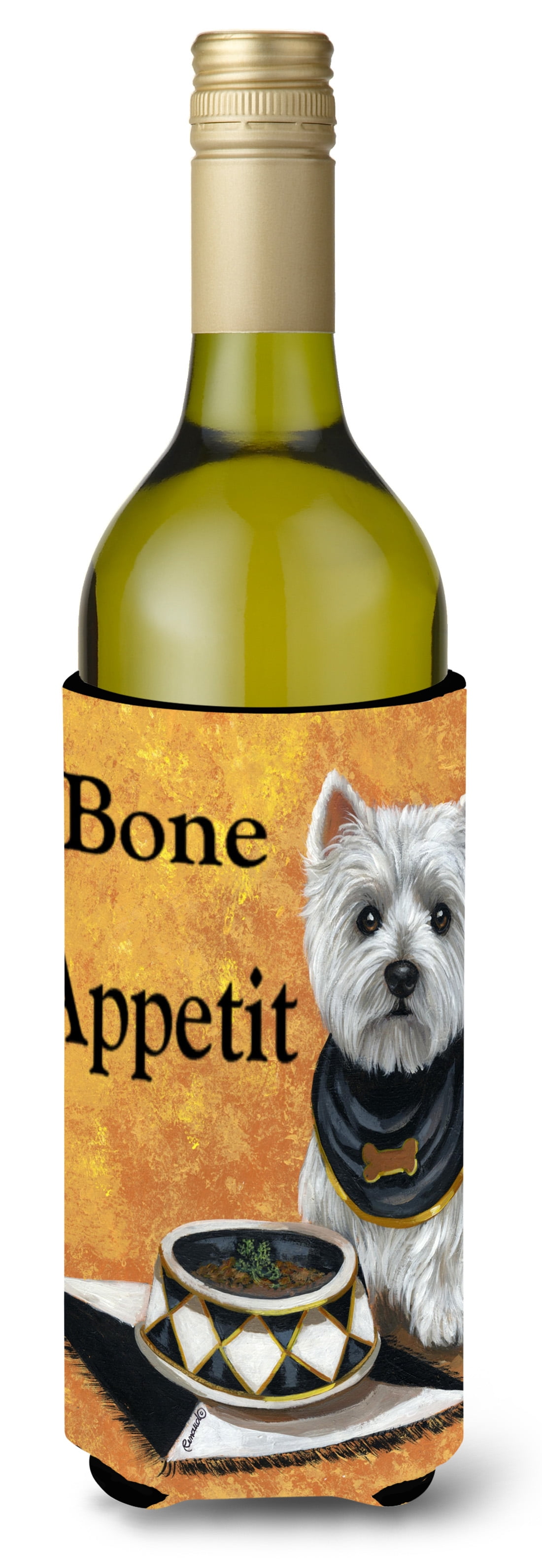 Carolines Treasures PPP3203LITERK 24 oz Westie Bone Appetit Wine Bottle ...