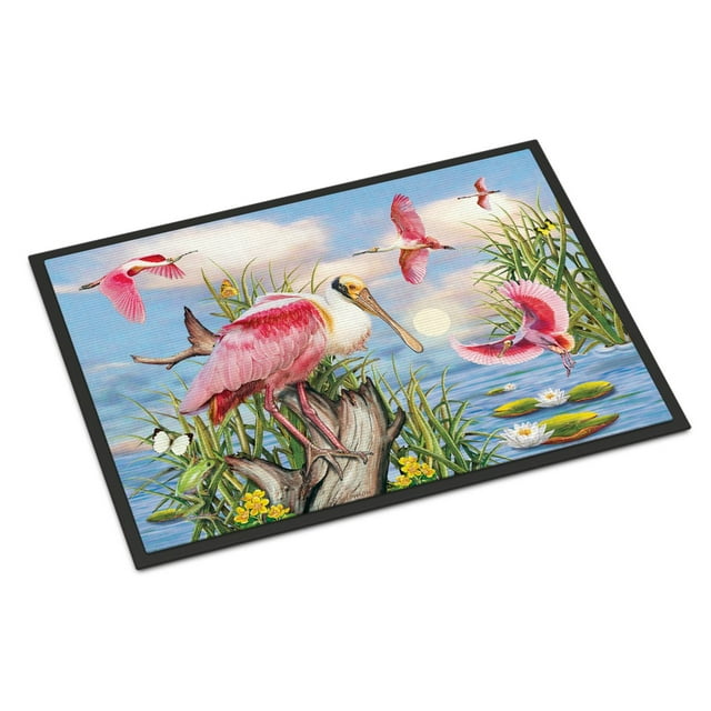 Carolines Treasures PRS4036MAT Roseate Spoonbill Door Mat Indoor Rug or ...