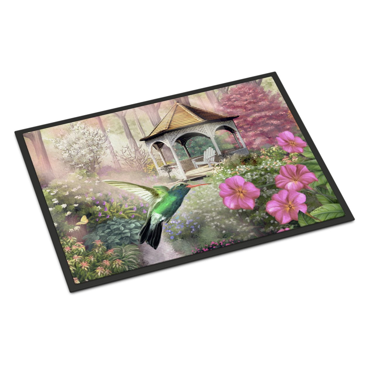 Carolines Treasures PTW2052MAT Garden Gazebo Hummingbird Door Mat ...