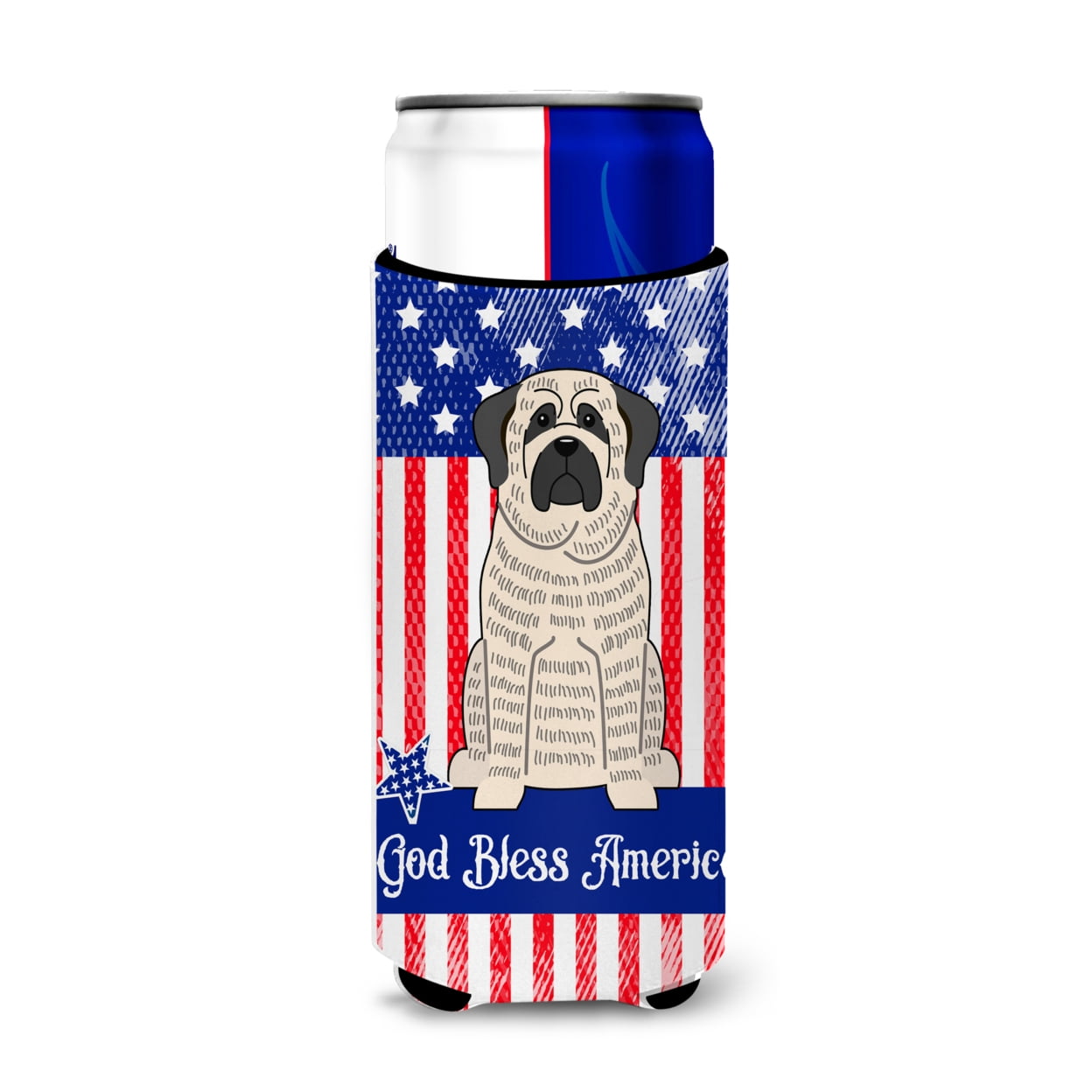 Carolines Treasures Patriotic USA Mastiff Brindle White Michelob Ultra ...