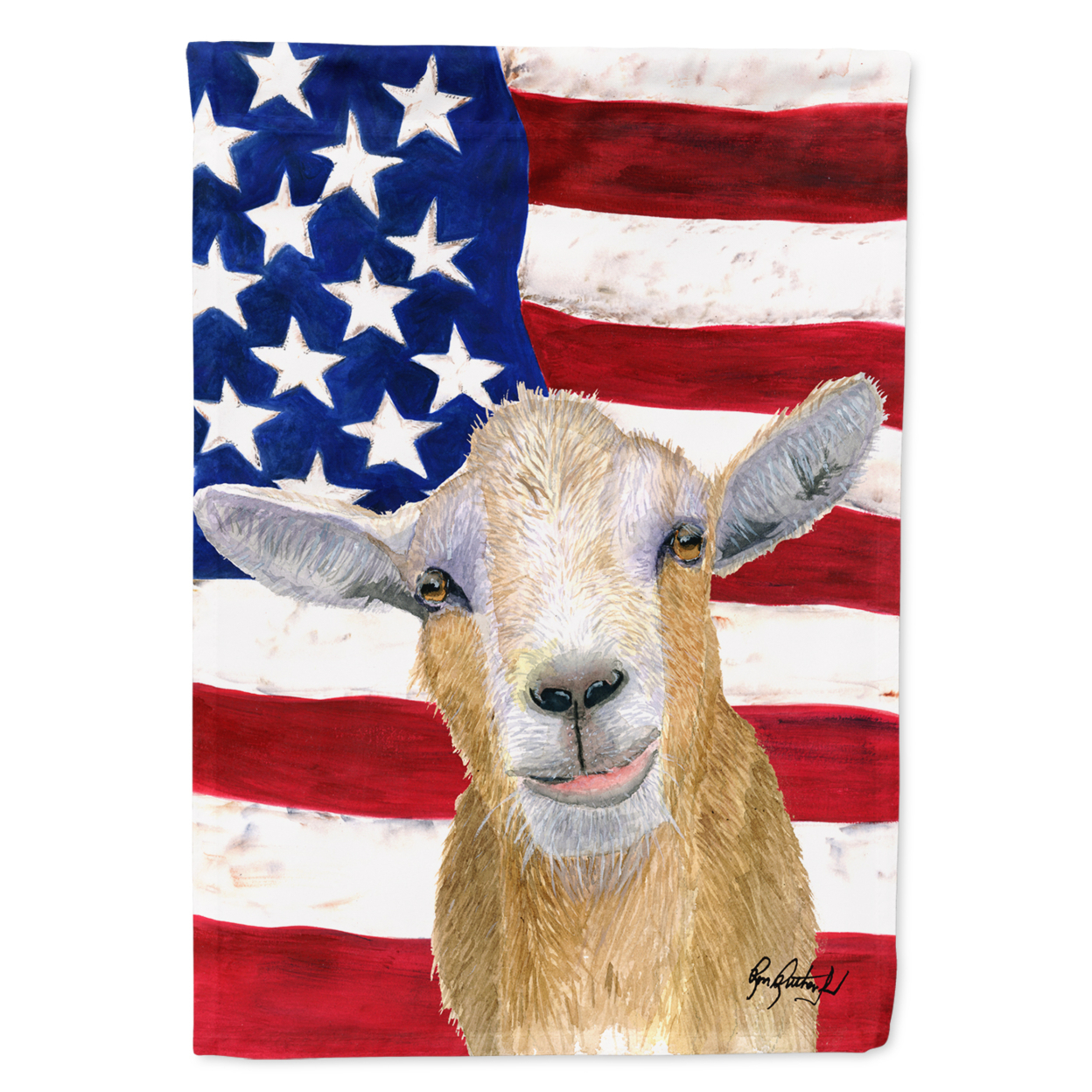 Carolines Treasures RDR3028-FLAG-PARENT USA American Goat Flag ...