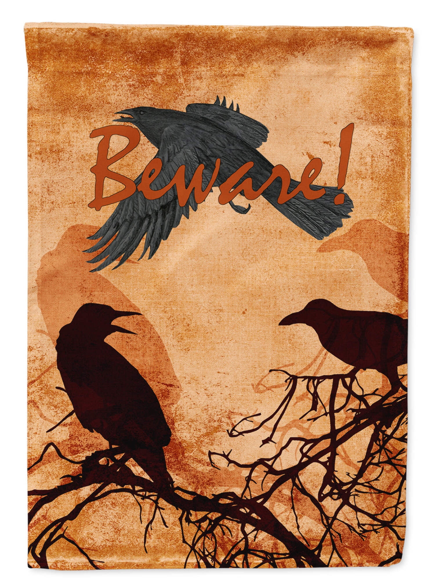 Carolines Treasures SB3009CHF 28 x 40 in. Beware Of The Black Crows ...