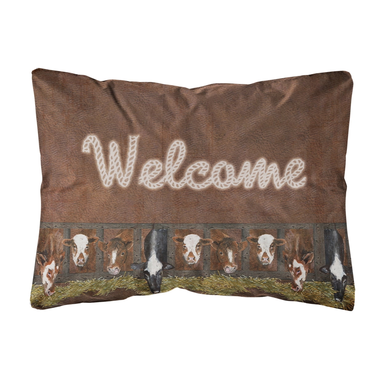 Carolines Treasures SB3058PW1216 Welcome Mat with Cows Canvas Fabric ...