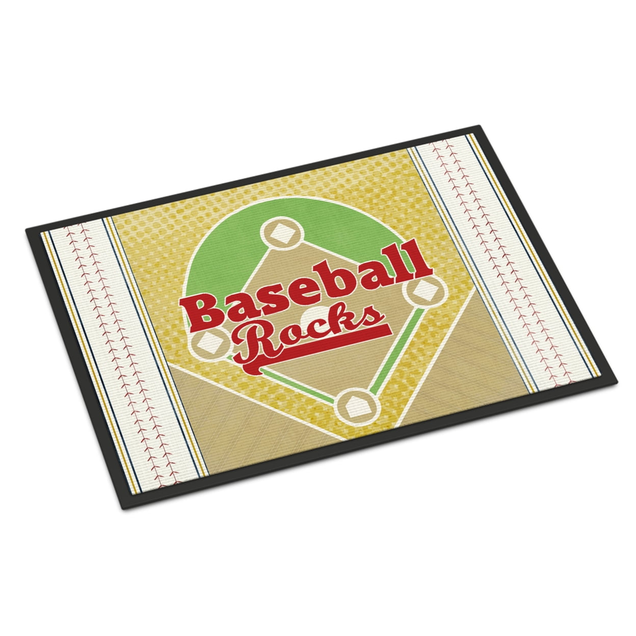 Carolines Treasures SB3077JMAT Baseball Rocks Indoor or Outdoor Mat ...