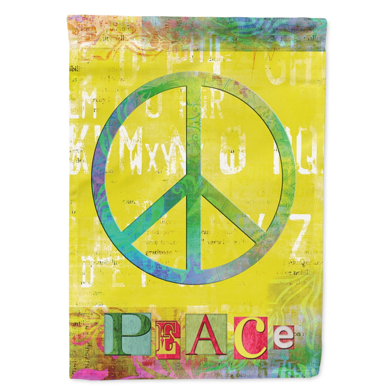 Carolines Treasures SB3101GF Artsy Peace Flag Garden Size Small ...