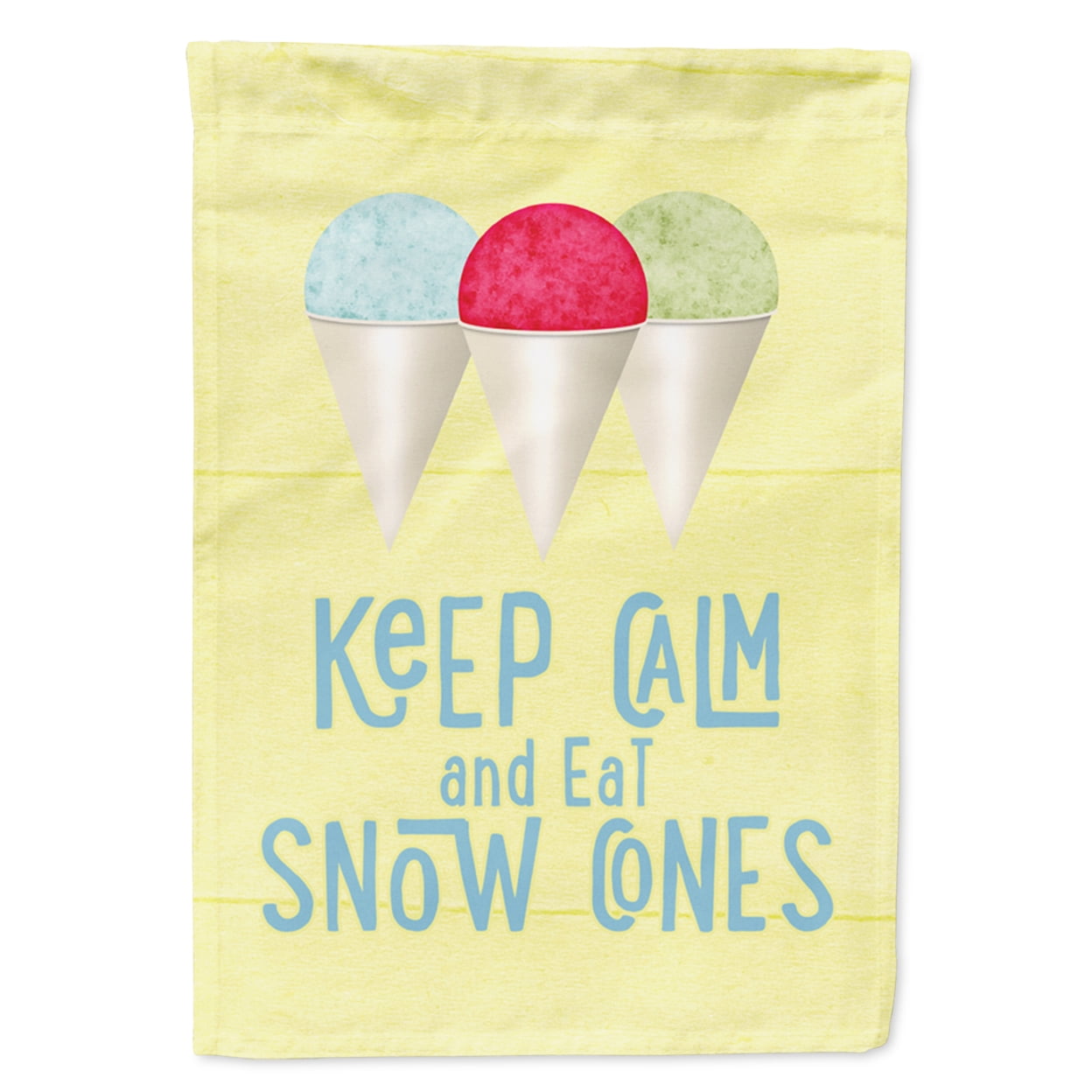 Carolines Treasures SB3110GF Keep calm and eat snow cones Flag Garden ...