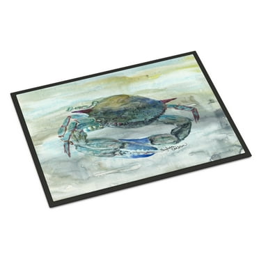 Beach Watercolor Anchors and Fish Door Mat - Walmart.com