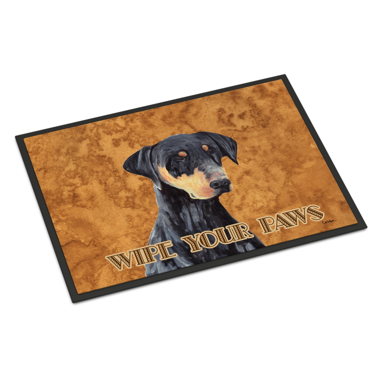 Carolines Treasures SC9126MAT Doberman Door Mat Indoor Rug or Outdoor ...