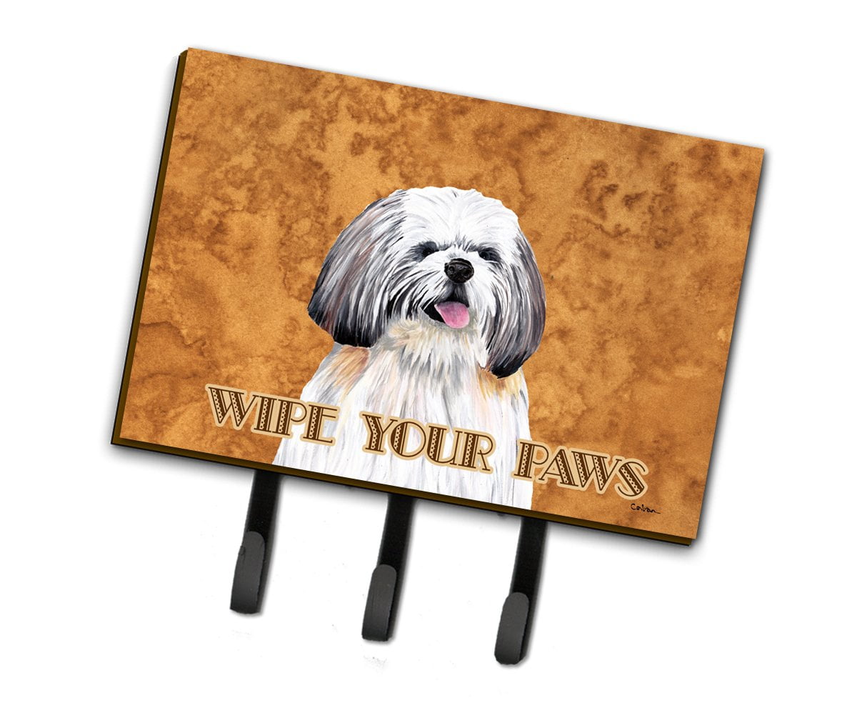 Carolines Treasures SC9128TH68 Shih Tzu Wipe your Paws Leash or Key ...