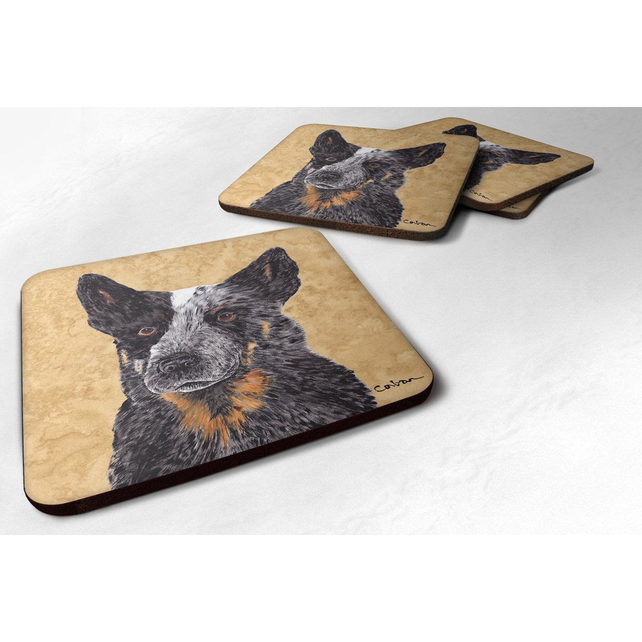 Carolines Treasures SC9141FC Australian Cattle Dog Wipe your Paws Foam ...