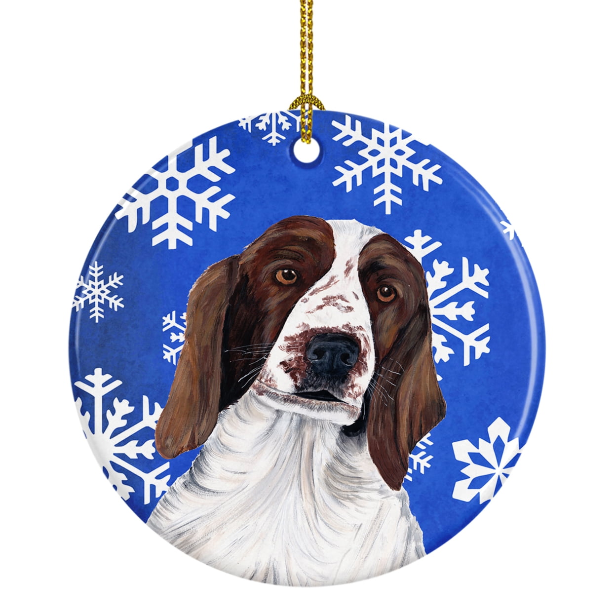 Carolines Treasures SC9380-CO1 Welsh Springer Spaniel Winter Snowflakes ...