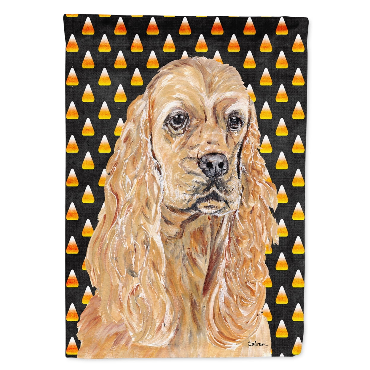 Carolines Treasures SC9528-FLAG-PARENT Cocker Spaniel Halloween Candy ...