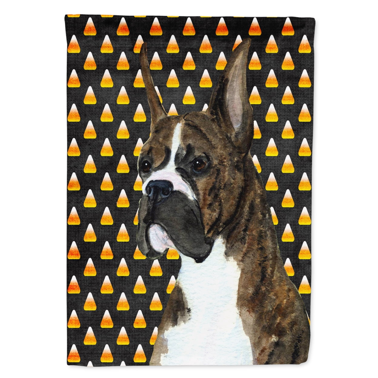 Carolines Treasures SS4301-FLAG-PARENT Boxer Candy Corn Halloween ...