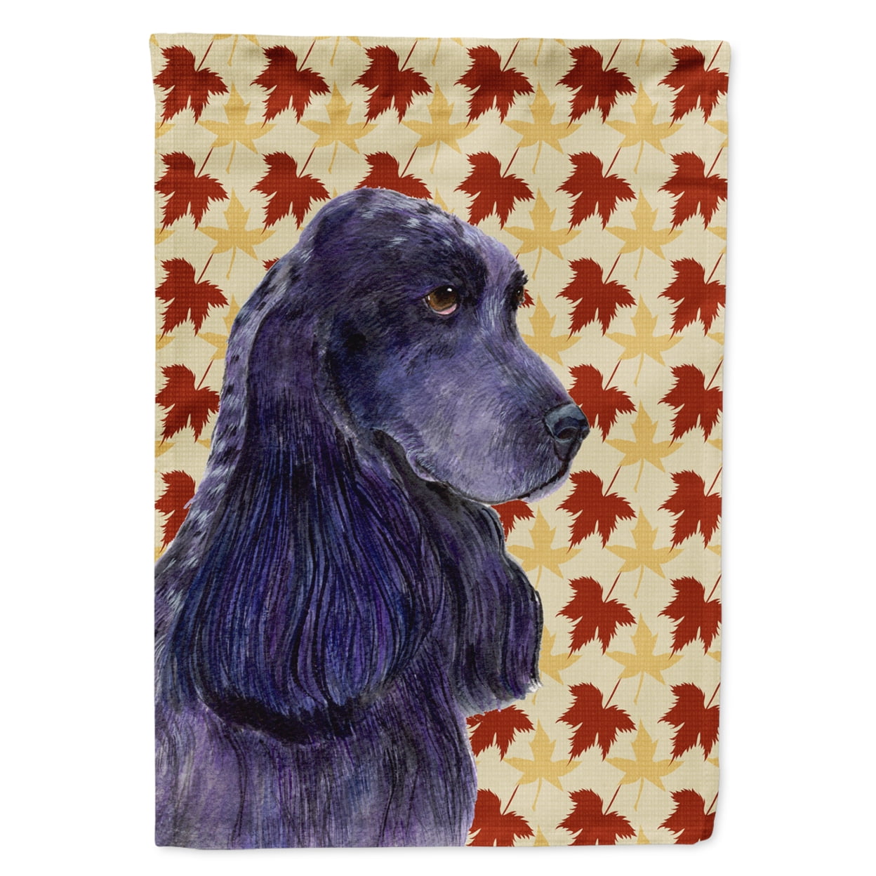 Carolines Treasures SS4385-FLAG-PARENT Cocker Spaniel Fall Leaves ...