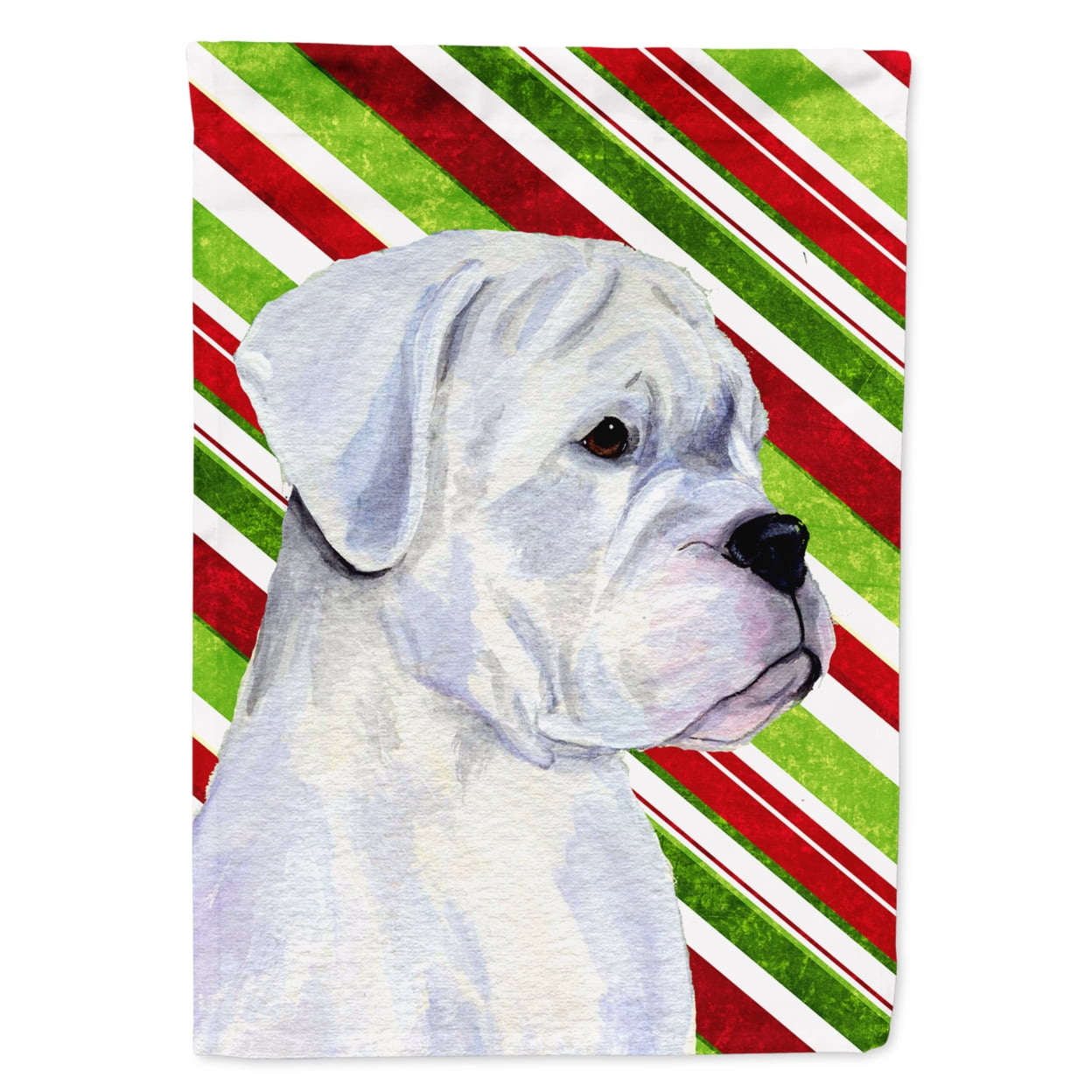 Carolines Treasures SS4578-FLAG-PARENT Boxer Candy Cane Holiday ...