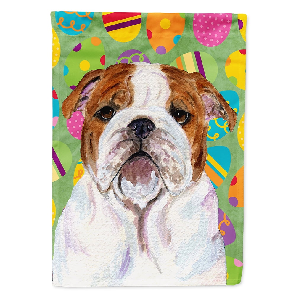 Carolines Treasures SS4829GF 11 x 15 in. Bulldog English Easter ...