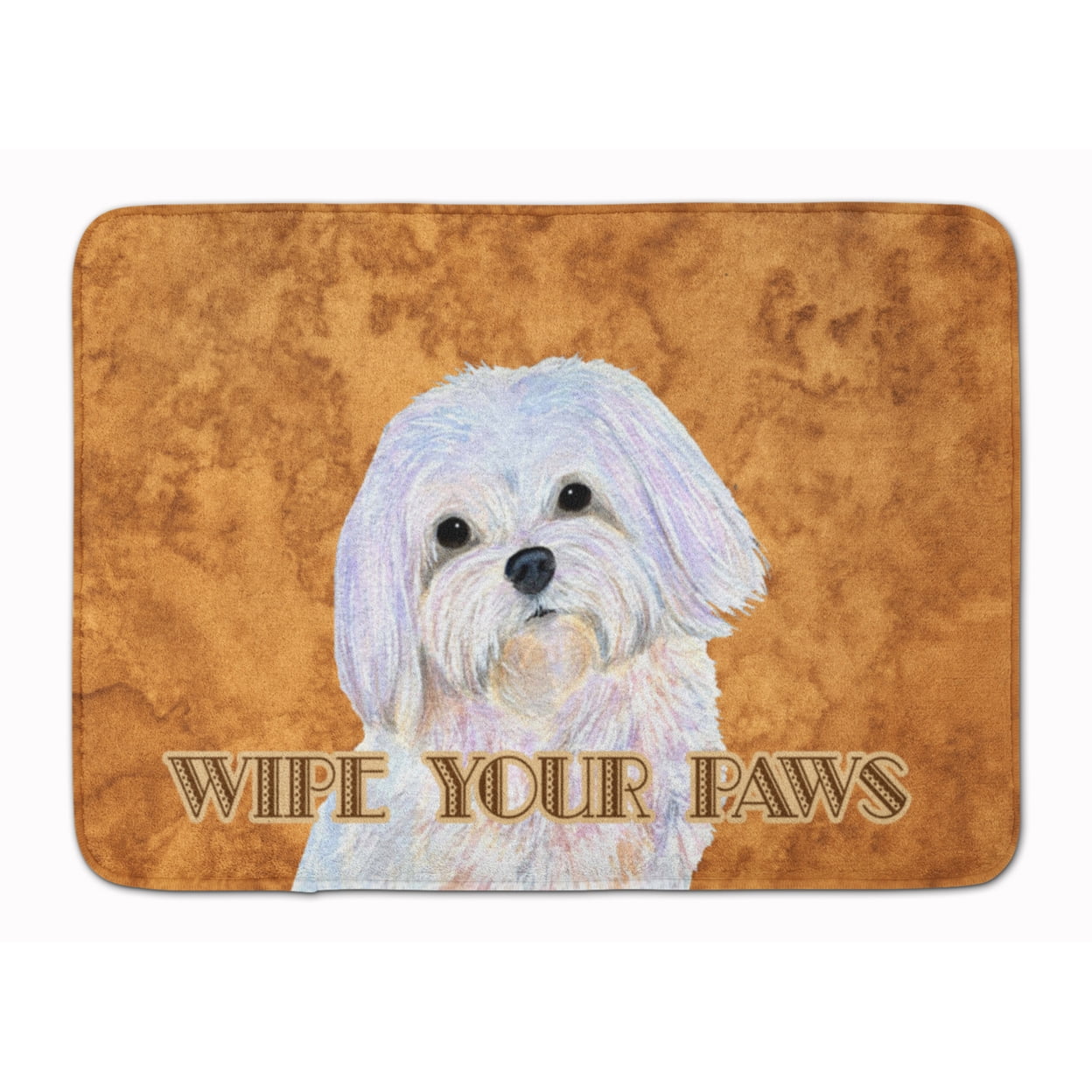 Carolines Treasures SS4897RUG Puppy Cut Maltese Wipe your Paws Machine ...