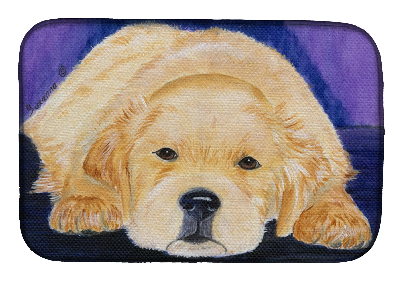 Golden Retriever Dish Drying Mat - Walmart Business Supplies