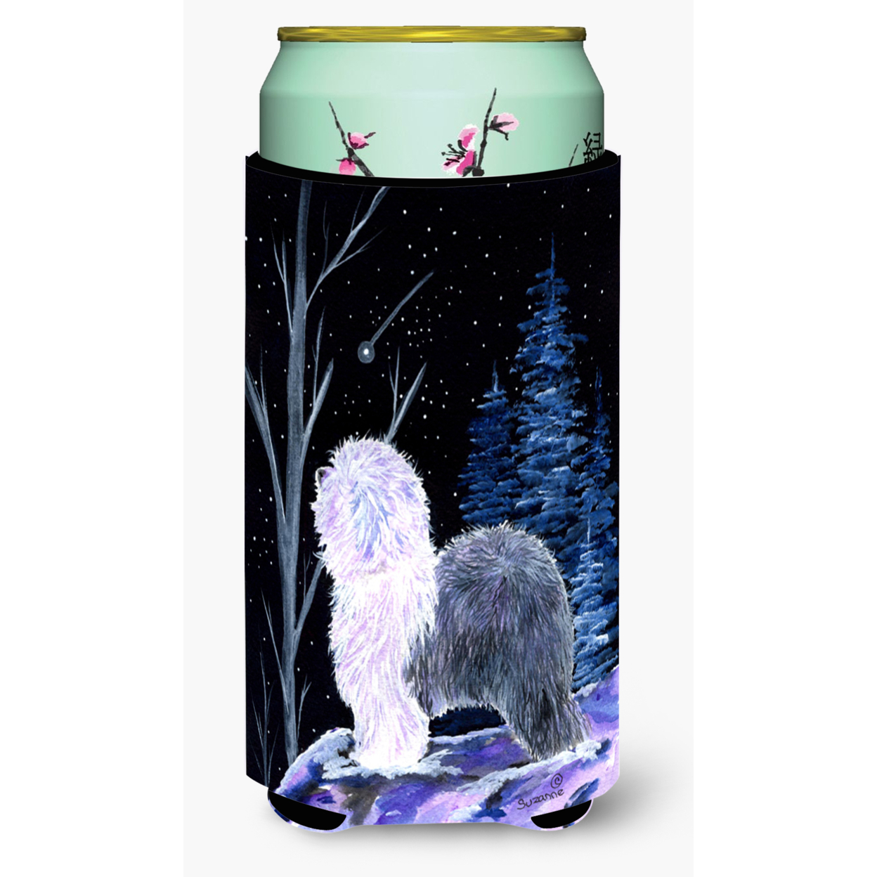 Carolines Treasures SS8401TBC Starry Night Old English Sheepdog Tall ...