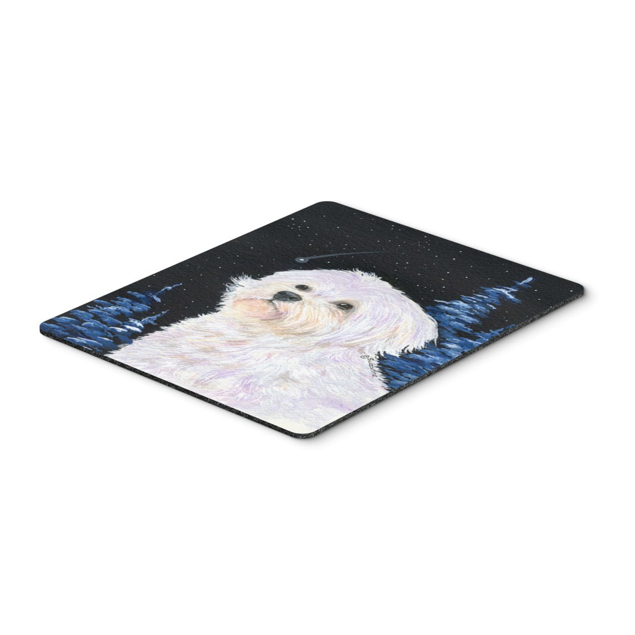 Carolines Treasures SS8461MP Starry Night Maltese Mouse Pad Hot Pad or ...