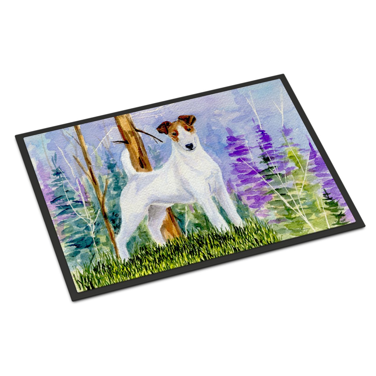 Carolines Treasures SS8637JMAT Jack Russell Terrier Doormat 24x36 36"L ...