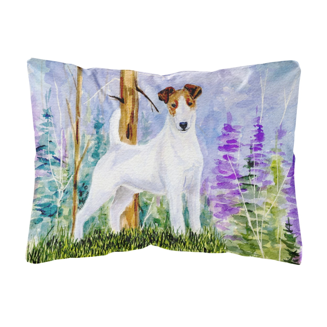 Carolines Treasures SS8637PW1216 Jack Russell Terrier Decorative Canvas ...