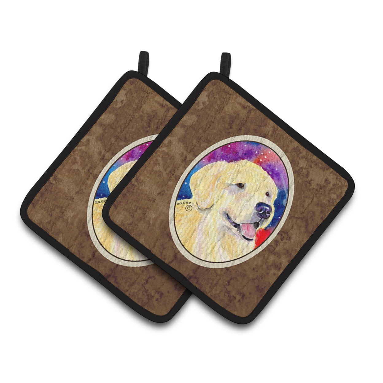Golden Retriever Pair of Pot Holders - Walmart.com