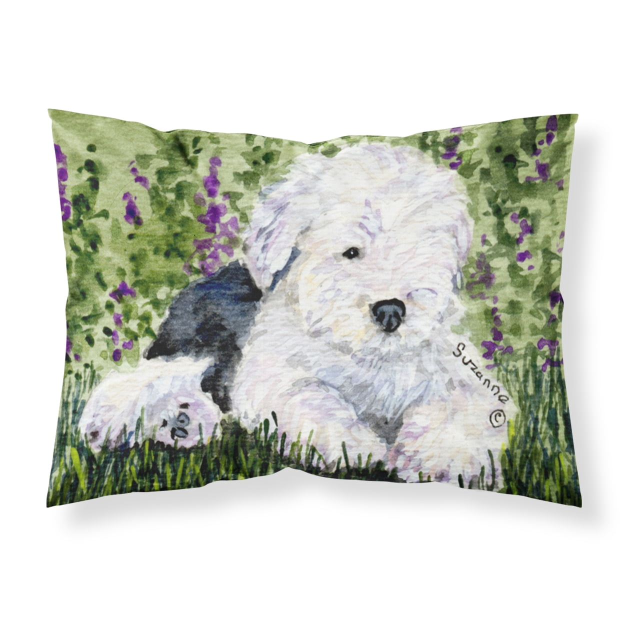 Carolines Treasures SS8840PILLOWCASE Old English Sheepdog Fabric ...