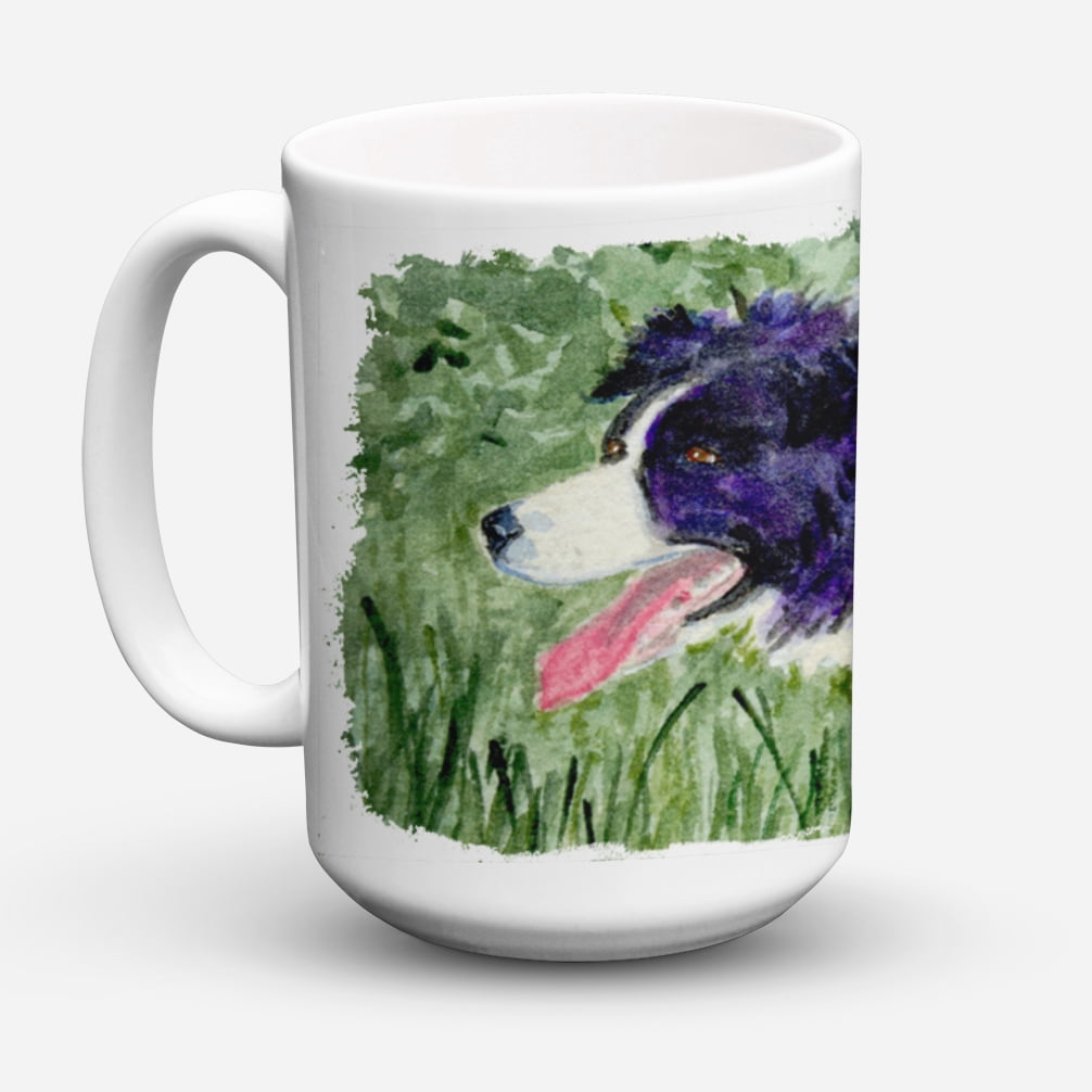 Carolines Treasures SS8843CM15 Border Collie Coffee Mug 15 oz 15 ounce ...