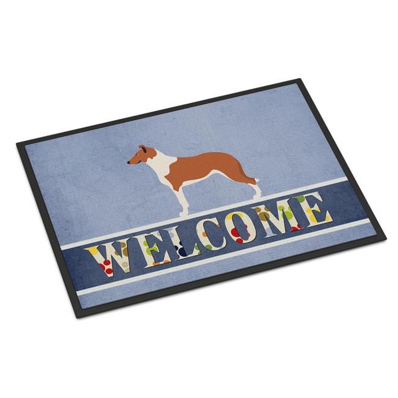 Carolines Treasures Smooth Collie Welcome Indoor or Outdoor Mat - 24 x ...