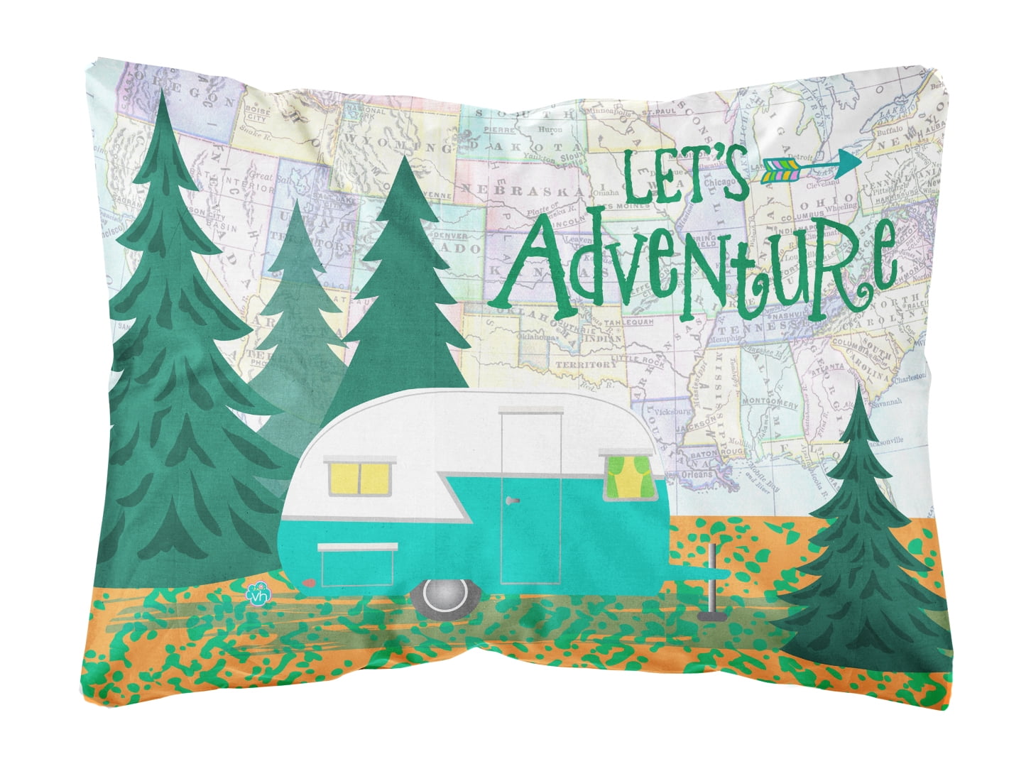 Carolines Treasures VHA3003PW1216 Lets Adventure Glamping Trailer ...