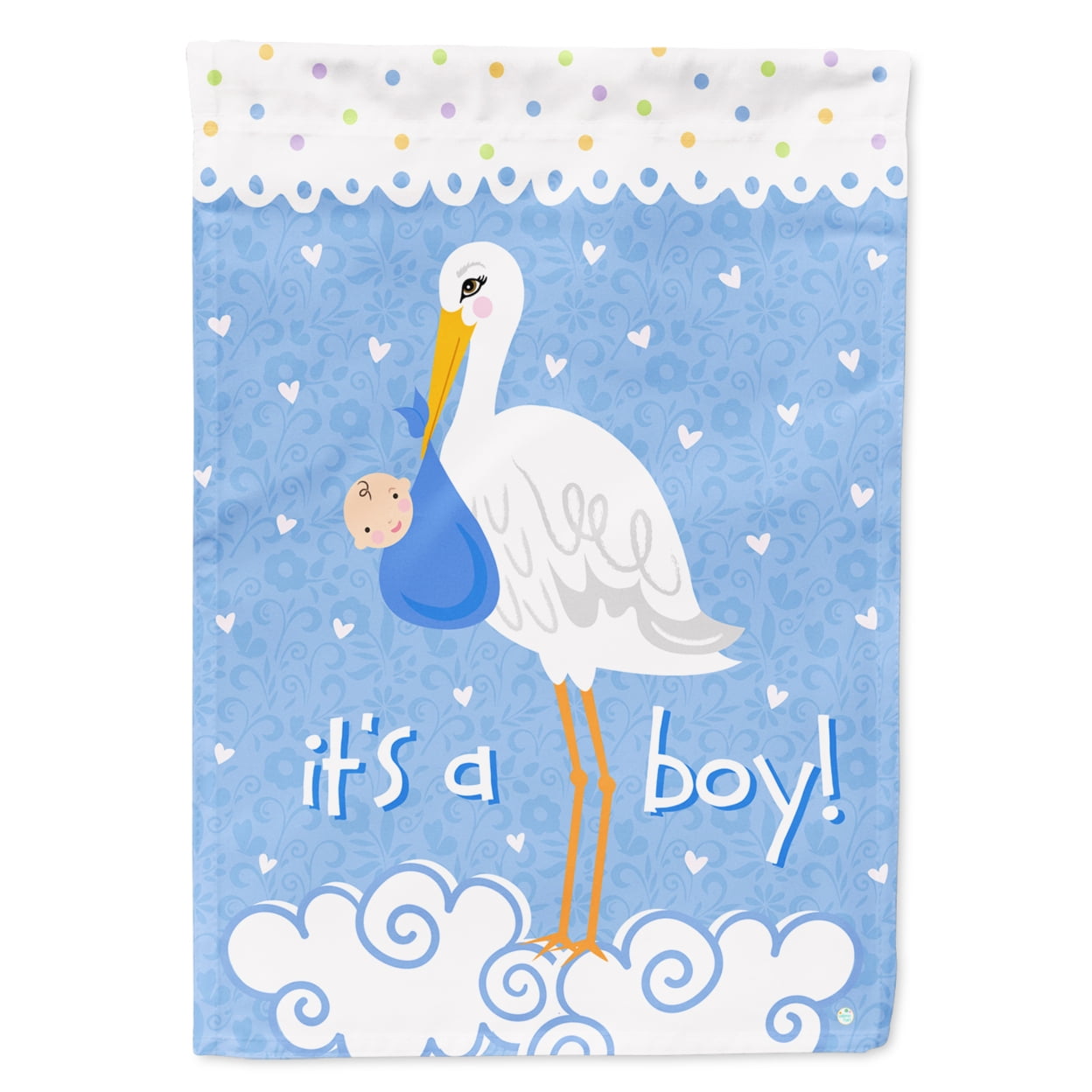 Carolines Treasures VHA3012GF Its a Baby Boy Flag Garden Size Small ...