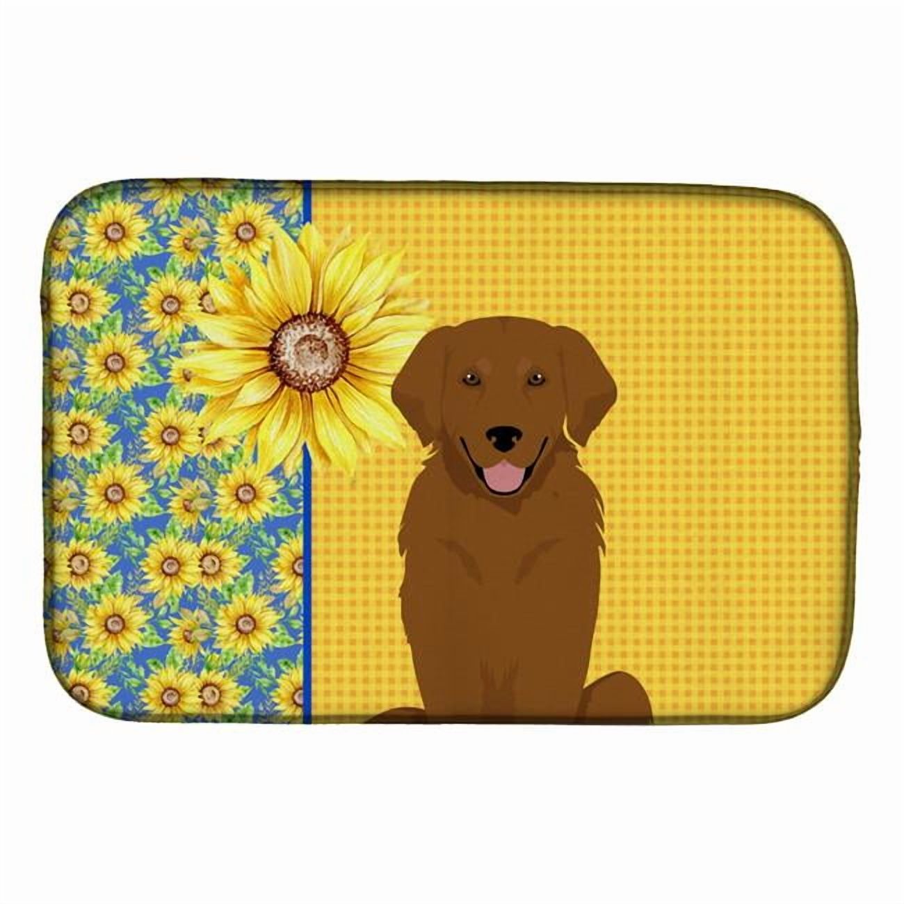 Carolines Treasures WDK5425DDM 21 x 14 in. Summer Sunflowers Mahogany ...
