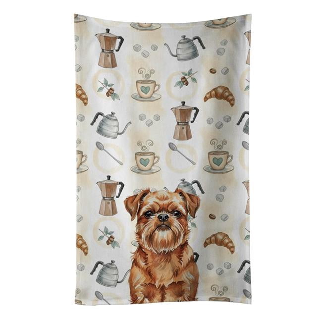 Carolines Treasures WDK7348KTWL 25 x 15 in. Red Brussels Griffon Coffee ...