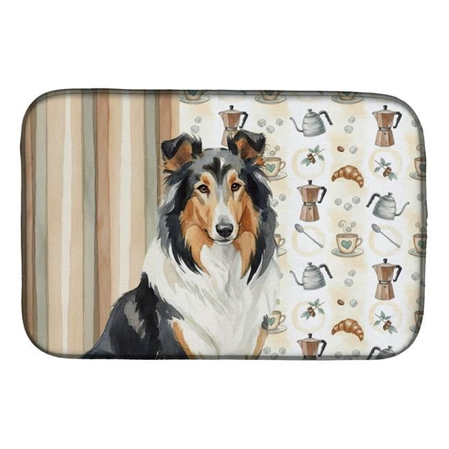 Carolines Treasures WDK7387DDM 21 x 14 in. Tricolor Collie Coffee Bar ...
