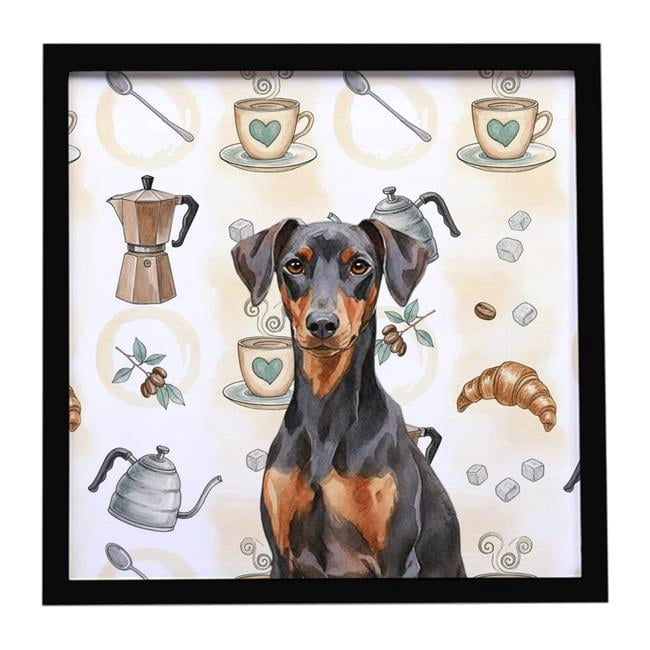 Carolines Treasures WDK7442MFP88 8 x 8 in. German Pinscher Coffee Bar ...