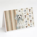 Carolines Treasures WDK7571GCA7P 5 x 7 in. Standard White Poodle Coffee ...