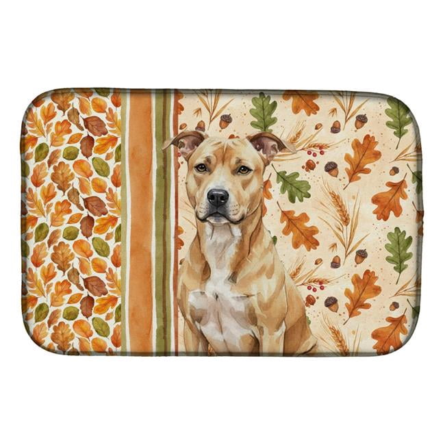Carolines Treasures WDK7684DDM 21 x 14 in. Fawn American Staffordshire ...