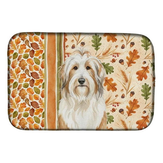 Carolines Treasures WDK7705DDM 21 x 14 in. White & Tan Bearded Collie ...