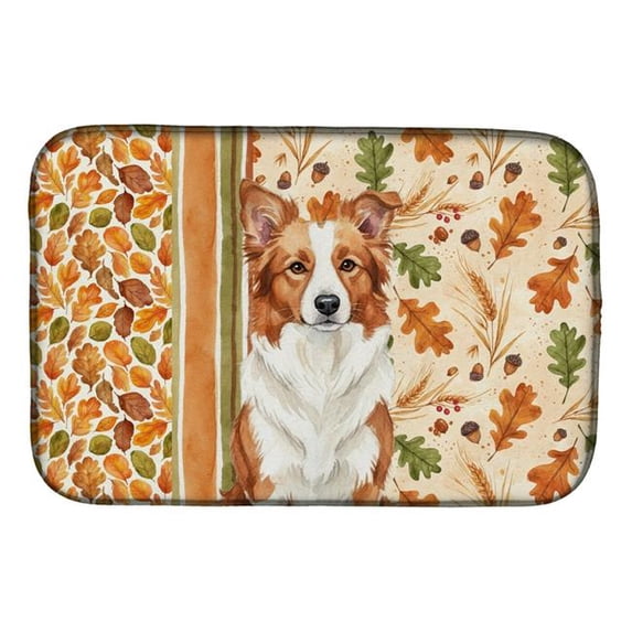 Carolines Treasures WDK7724DDM 21 x 14 in. Red & White Border Collie ...