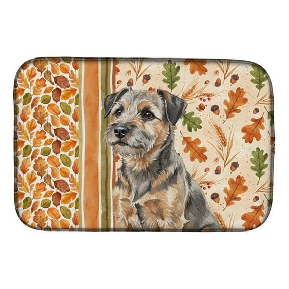 Carolines Treasures WDK7726DDM 21 x 14 in. Grizzle & Tan Border Terrier ...