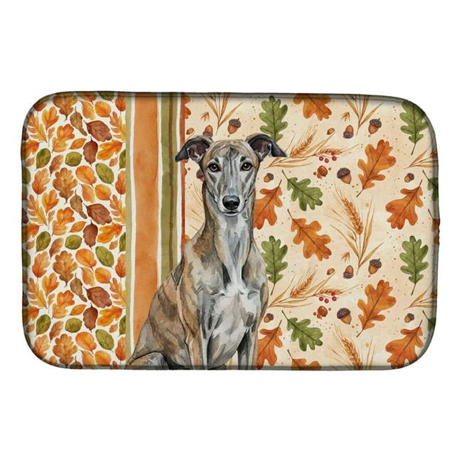 Carolines Treasures WDK7863DDM 21 x 14 in. Brindle Greyhound Heirloom ...