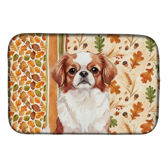 Carolines Treasures WDK7886DDM 21 x 14 in. Red & White Japanese Chin ...