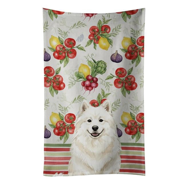 Carolines Treasures WDK8398KTWL Unisex Adult Cream Samoyed Vegetables ...