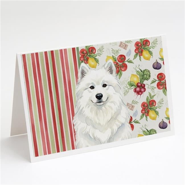 Carolines Treasures WDK8399GCA7P 5 x 7 in. White Samoyed Vegetables ...